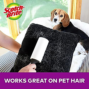Scotch-Brite Pet Hair Lint Roller Twin Pack, Picks Up Fur On Furniture, And Clothes, 2 Rollers, 70 Sheets Per Roller, 140 Sheets Total