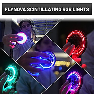 Flying Spinner Mini Drone,Hand Operated Drones for Kids Adults,Mini Flying Orb Ball with Lights,Hover Boomerang Fidget Spinner,Christmas Birthday Gifts for Boys Girls 8 9 10 11+ Indoor Outdoor (Black)