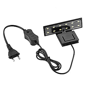 Santing Waterproof Aquarium Light Lightweight Energy Saving Aquarium Clip Lamp Eco-Friendly for Aquarium Breeding Freshwater Fish Tank