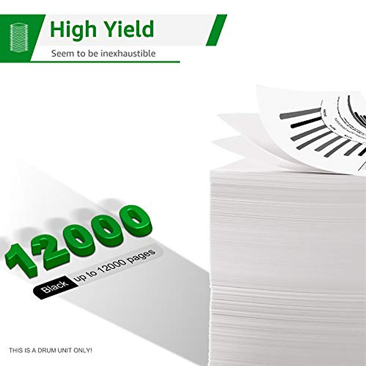 GREENSKY Compatible Drum-Unit Replacement for Brother DR420 DR 420 for Brother HL-2270DW HL-2280DW HL-2230 HL-2240 MFC-7360N MFC-7860DW DCP-7065DN Intellifax 2840 2940 (1 Drum-Unit)