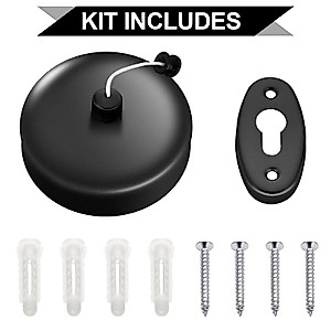 4 Pieces Retractable Clothesline 304 Stainless Steel Cloth Line 9.2ft Retracting Adjustable Laundry Line Heavy Duty Shower Rope String Retracting Clothesline for Indoor Outdoor Home (Black)