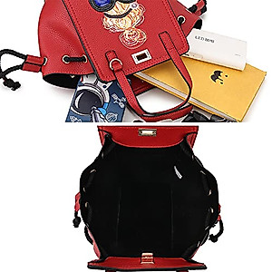 ENJOININ Novelty Lady Face Purses and Handbags for Women Funky Top Handle Satchel Tote Crossbody Shoulder Bags