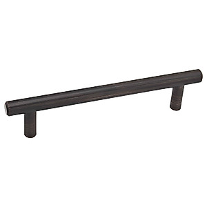 Richelieu Hardware BP205128BORB Roosevelt Collection 5 1/16-inch (128 mm) Center-to-Center Brushed Oil-Rubbed Bronze Modern Cabinet and Drawer Bar Pull Handle for Kitchen, Bathroom, and Furniture