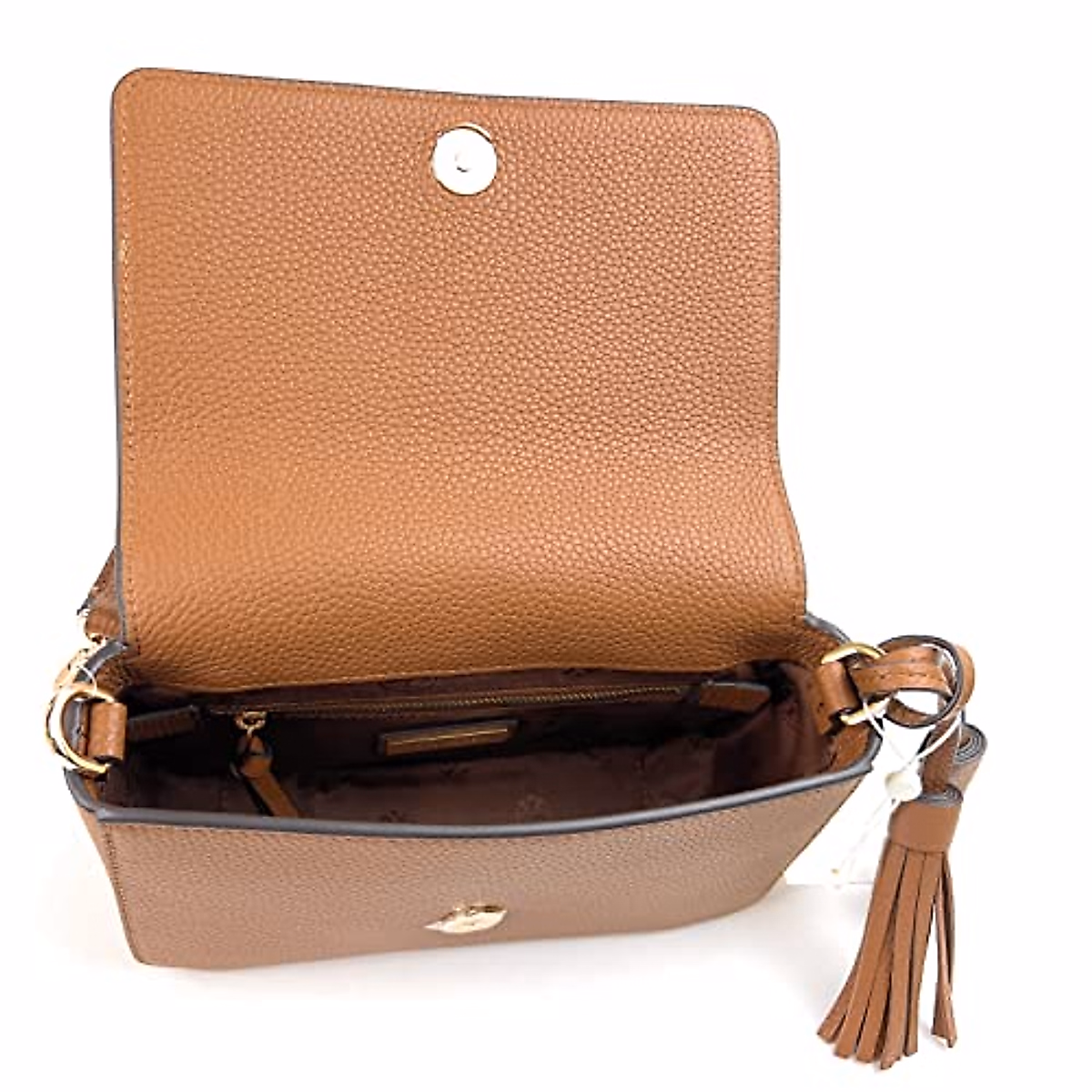 Tory Burch Thea Web Flap Crossbody Women's Bag (Moose)