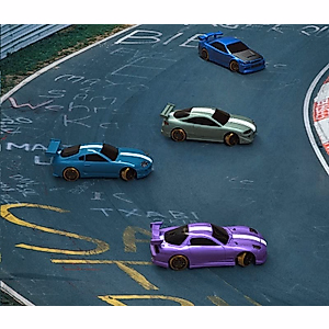 1:76 Turbo Racing C61/C62/C63 Remote Control Drift Car 2 Wheel Drive 2WD Scale 1:76 Proportional RTR Kit Toys (C61)