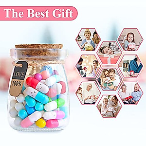 Capsule Letters Message in a Bottle, Romantic Love Capsule Pills Gift for Boyfriend Husband Girlfriend Wife Friend Birthday Christmas Anniversary Valentine Day Father Day
