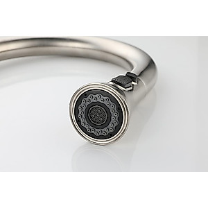 Touchless Kitchen Faucet Pull Down Kitchen Sink Faucets, Single Level Stainless Steel Kitchen Brushed Nickel Faucets with Pull Out Sprayer Two Water Modes