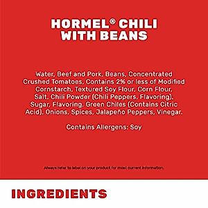 Hormel Chili With Beans 15 Oz (8 Pack)