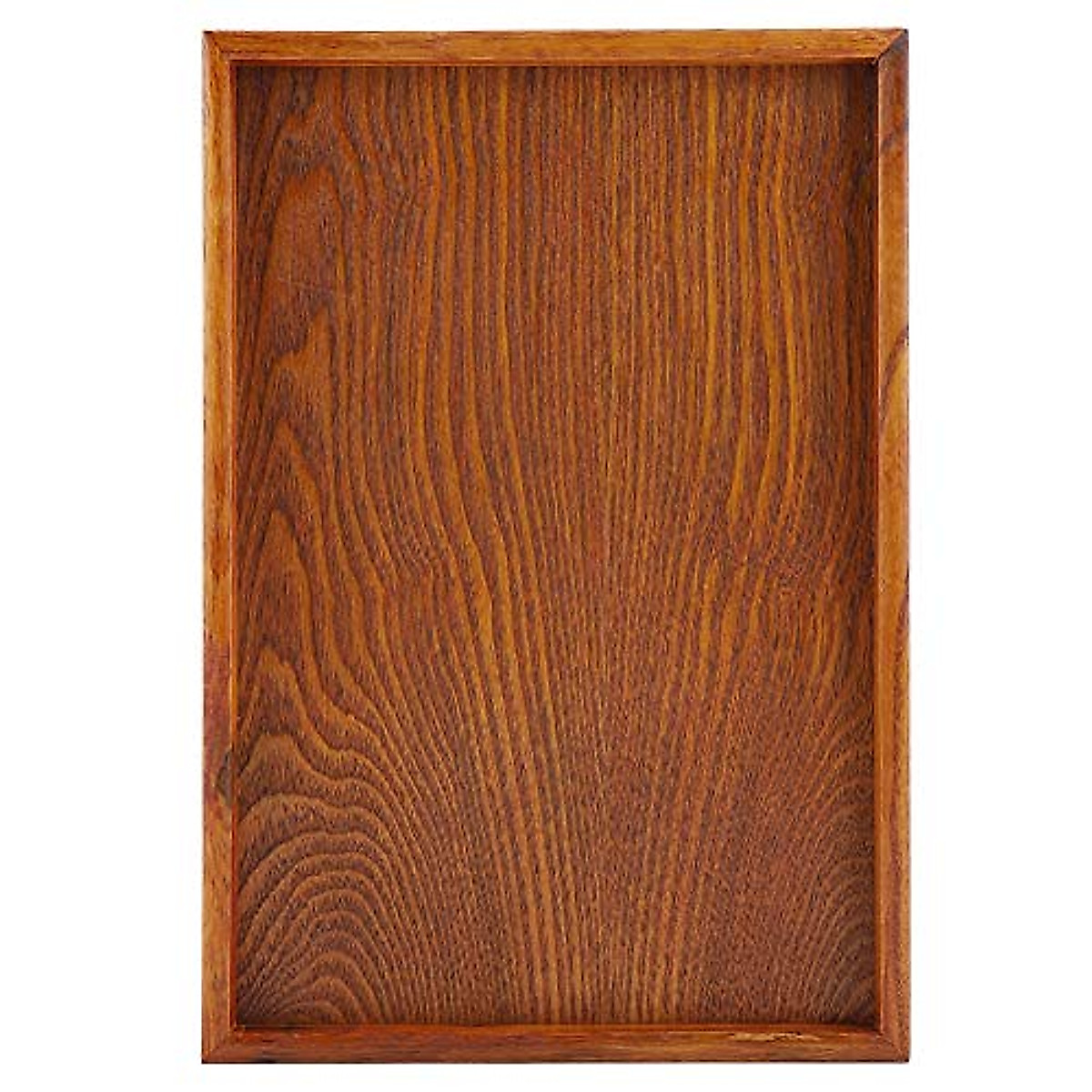 Wooden Tea Tray,Traditional Chinese Japanese Wooden Rectangular Tea Tray Coffee Fruit Snack Tray, widely Used in Restaurants(35*24cm)