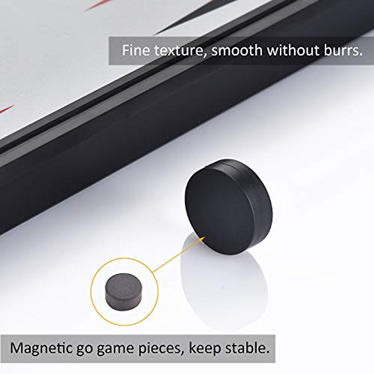 QuadPro Magnetic Backgammon Board Game Set with Folding Board Travel Games for Kids and Adults