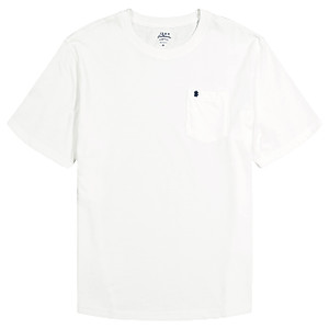 IZOD Men's Saltwater Soft Wash Pocket Crew T-Shirt, Bright White, X-Large