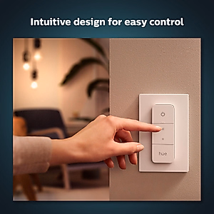 Philips Hue Wall Switch Module, Keeps Hue Smart Lights Reachable When Switch is Off (White 2-Pack), Requires Hue Lights and Hue Bridge