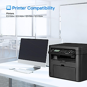 LxTek Compatible Toner Cartridge Replacement for Dell E310dw P7RMX PVTHG 593-BBKD E310 E514 E515 to use with Wireless Monochrome E310dw E515dw E514dw E515dn Printer(2 Black, High Yield 2600 Pages)