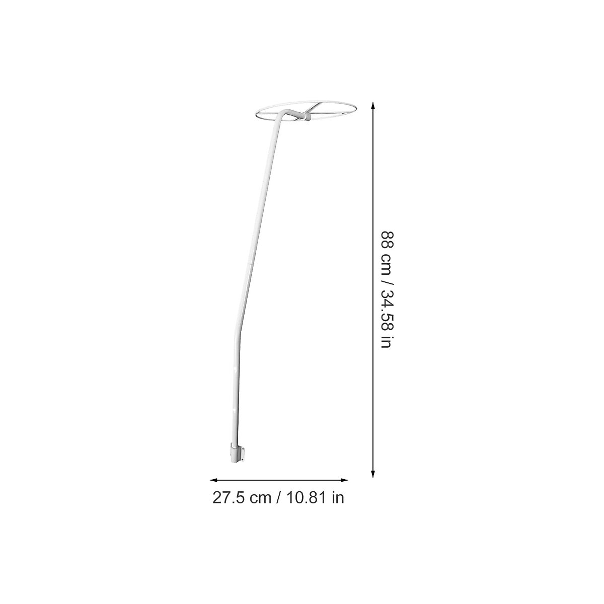 Toyvian Crib Canopy Net Holder Rack: Net Stand Holder Rack for Cot Bed Bracket Accessories 1 Set
