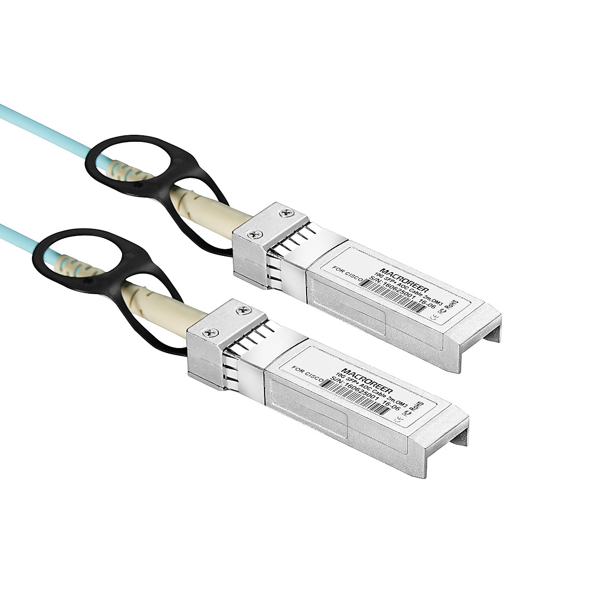 Macroreer 10G SFP+ AOC Cables 10G SFP+ to SFP+ Active Optical Cable 1-Meter