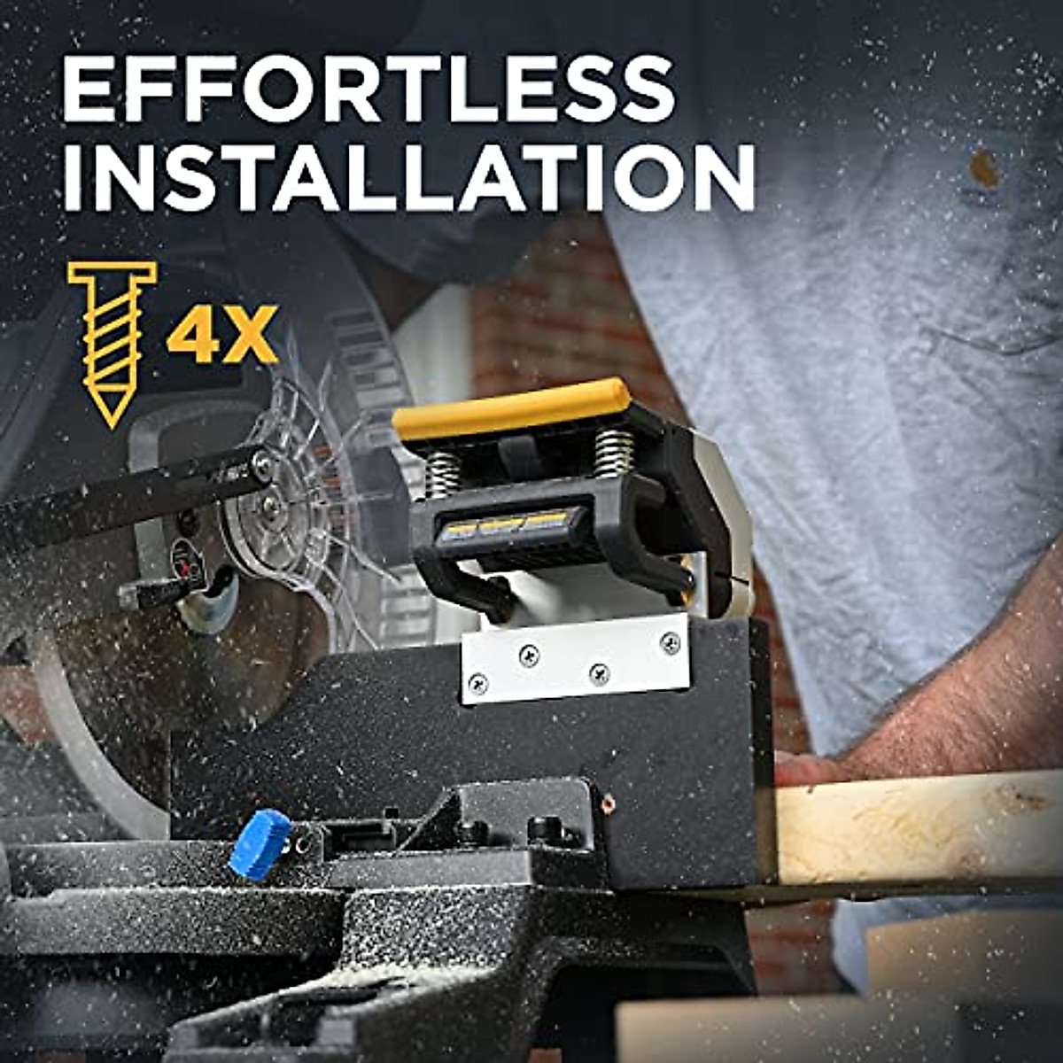 REEKON M1 Caliber Adapter Fence – Allows M1 Caliber Mounting on Wide Variety of Miter Saws and Chop Saws, Aluminium Mounting Point, 4 Fasteners Included for Easy Installation