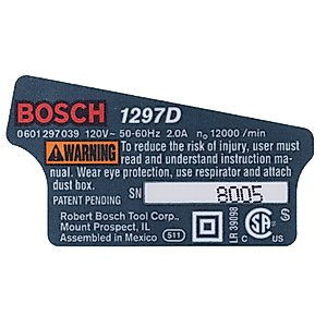 Bosch Parts 2610919909 Nameplate