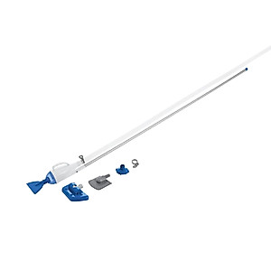 Bestway Flowclear AquaCrawl Above Ground Outdoor Swimming Pool Maintenance Vacuum Cleaner Set with 2 Interchangeable Nozzle Heads and Debris Bag