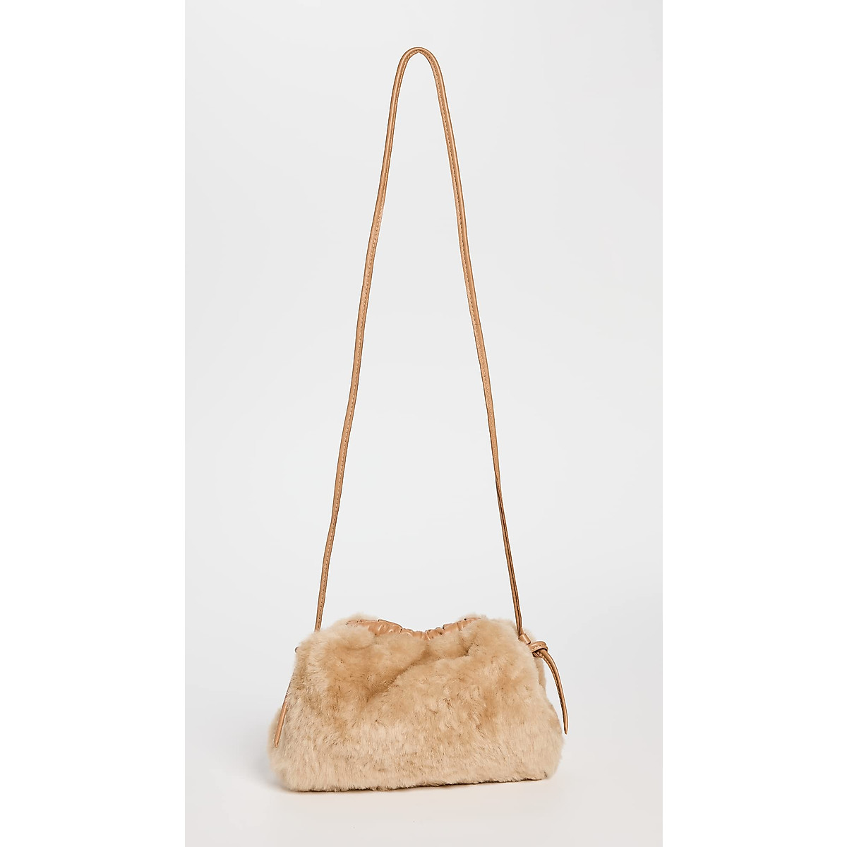 Mansur Gavriel Women's Mini Cloud Clutch, Natural/Caramel, Tan, One Size