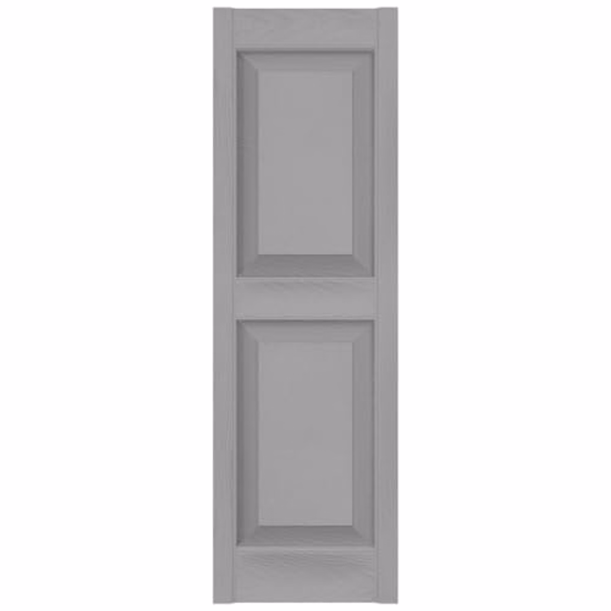 Ekena Millwork Lifetime Vinyl LP2S12X05500PG Standard Two Equal Panel Vinyls, Raised Panel Vinyl Shutters, w/Installation Shutter-Lok's & Matching Screws (Per Pair), 12"W x 55"H, Paintable