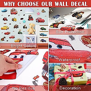 Anime Wall Decals Removable Cartoon Wall Stickers Large Peel and Stick Mural for Girls Kids Childrens Bedroom Living Room Baby Nursery Decoration