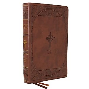 NABRE, New American Bible, Revised Edition, Catholic Bible, Large Print Edition, Leathersoft, Brown, Comfort Print: Holy Bible