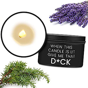 Gifts For Men Him Boyfriend Husband Couples Mens Gifts, Funny Romantic Naughty Anniversary Birthday Gifts Valentines Day I Love You Gag Christmas Gifts Stuffers For Stocking - Lavender Scented Candles