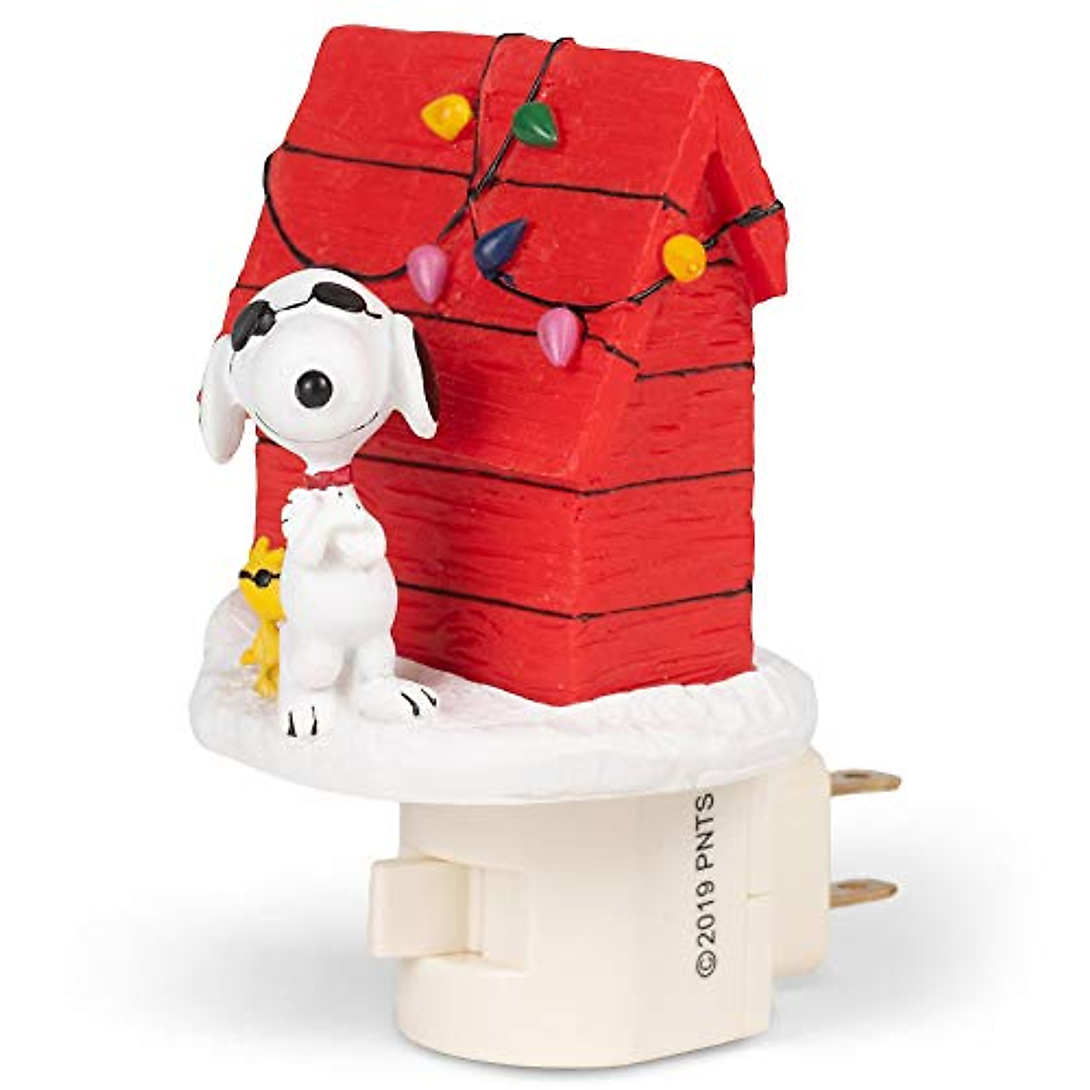 Peanuts 4.25 Inch Tall Snoopy Joe Cool Night Light Christmas Doghouse