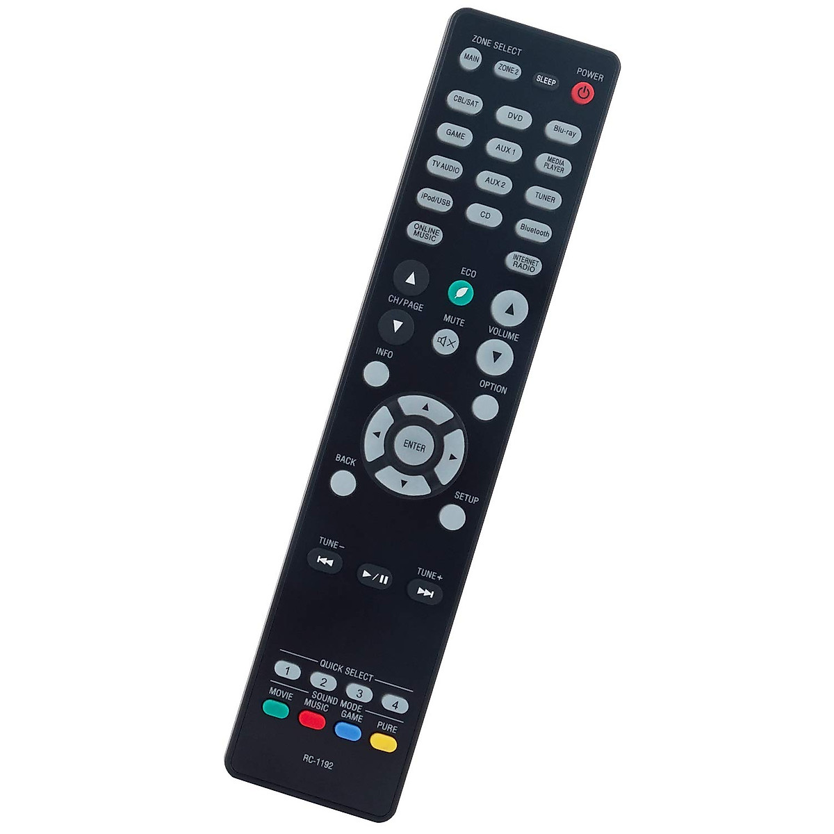 RC-1192 Replacement Remote Control Applicable for Denon AV Receiver AVR-X3100W AVR-X2100W AVR-X3200W AVR-S900W AVR-X2200W AVR-S910W AVR-X5200W AVR-X3300W