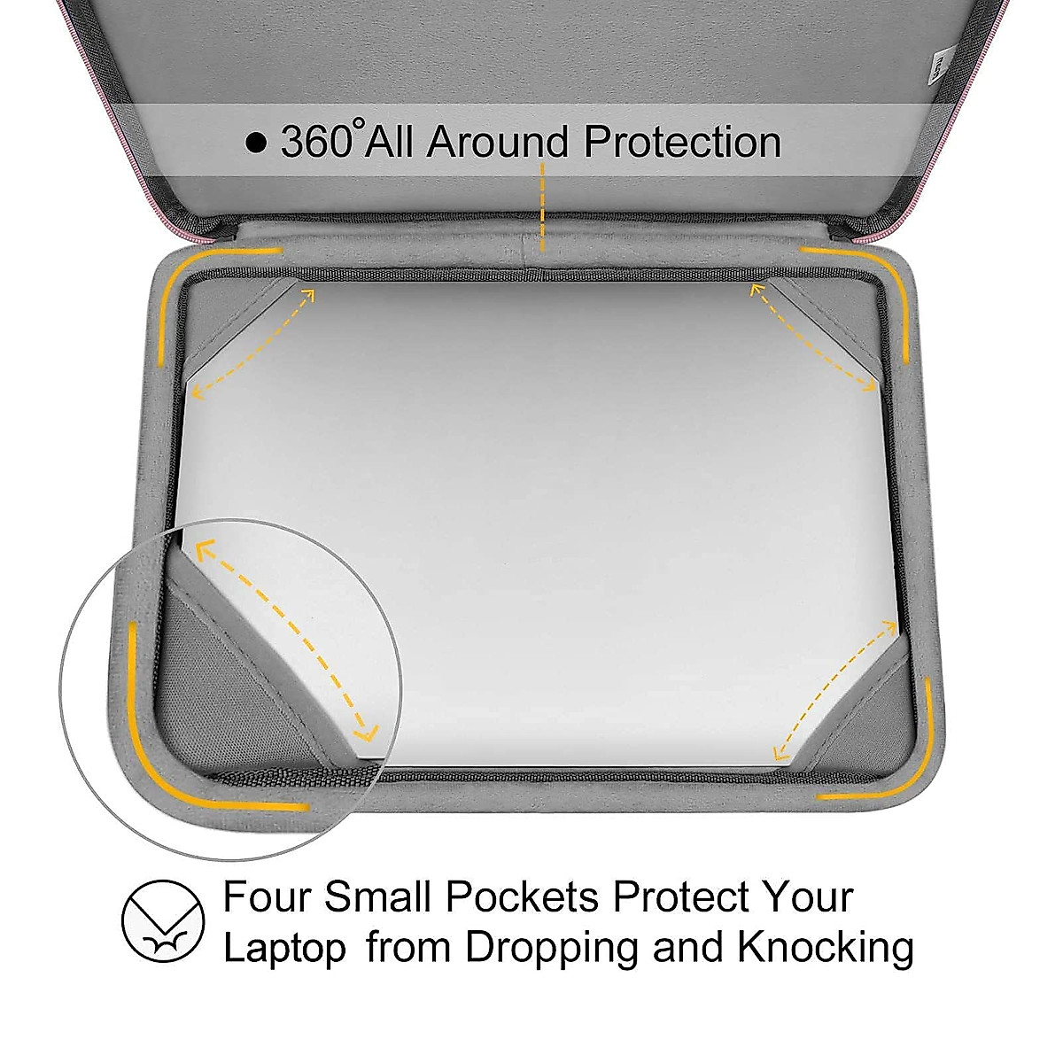 MOSISO Compatible with MacBook Air 13 inch Case (A1369 A1466, Older Version 2010-2017 Release), Plastic Hard Shell Case & Sleeve Bag & Keyboard Cover & Webcam Cover & Screen Protector, Rose Quartz