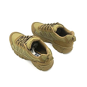 TaihuaXin Outdoor Low-top Hiking Shoes, Tactical Combat Boots, Training Shoes, Men's Outdoor Hiking Shoes (Brown, US Footwear Size System, Adult, Men, Numeric, Medium, 8.5)