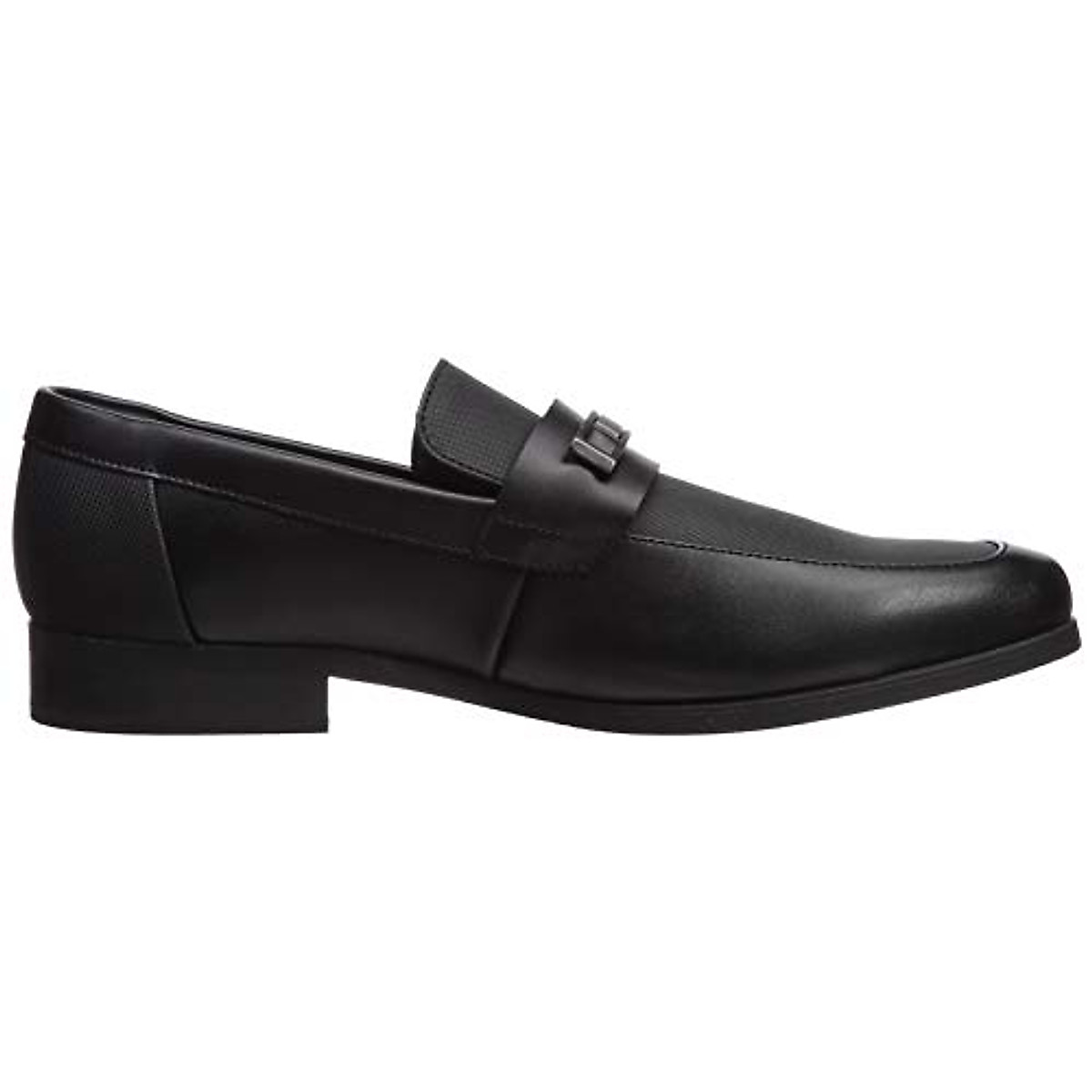 Calvin Klein Men's Jameson Loafers, Black Leather, 12