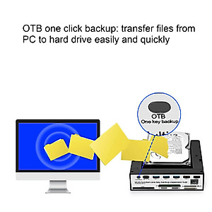 Bewinner 5.25 inch Multi Function Computer Media Front Panel,PC Dashboard NGFF M.2 MSATA 16TB OTB One Click Backup for Desktop