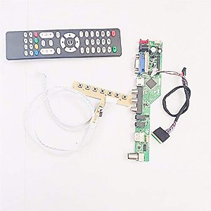 U/R for BT156GW01 Laptop led LCD Monitor T.V53 Screen Controller Driver Board DIY kit HDMI/VGA/AV/USB 40pin LVDS WLED 15.6" 1366 * 768 (BT156GW01 V.3)