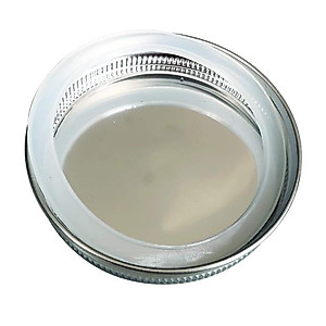 SHEYNIAN 12 Pack Rubber Seals for Glass Jars, Replacement Silicone Gasket Seal Ring, Silicone seals for 2.75 Inch / 70mm Regular Mouth Canning Jar (White)