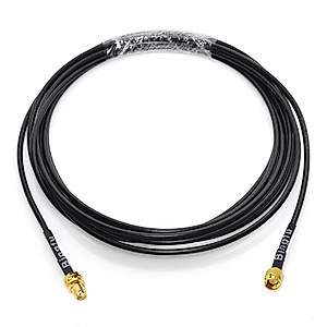 Bingfu SMA Male to SMA Female Bulkhead Mount RG174 Antenna Extension Cable 3m 10 feet Compatible with 4G LTE Router Gateway Mobile Cellular RTL SDR Dongle Receiver