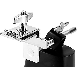 Jiayouy Cowbell Clamp Bass Drum Hoop Mount Cowbell Holder Percussion Accessory with 5" Steel Arm Up or Down Adjustment