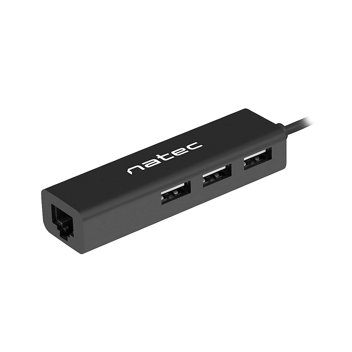 Natec Butterfly NHU-1451 HUB (3 x USB 2.0, Black)