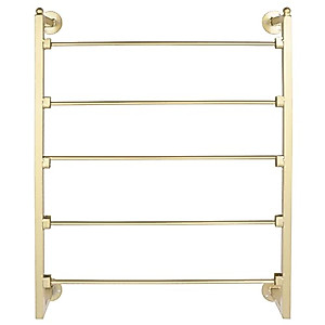 Gold Scarf Display Stand, Wall Mount Metal Scarf Organizer Hanging Rack Gold Metal Coat Hanger Indoor Use for Clothing Store Living Room Heavy Duty