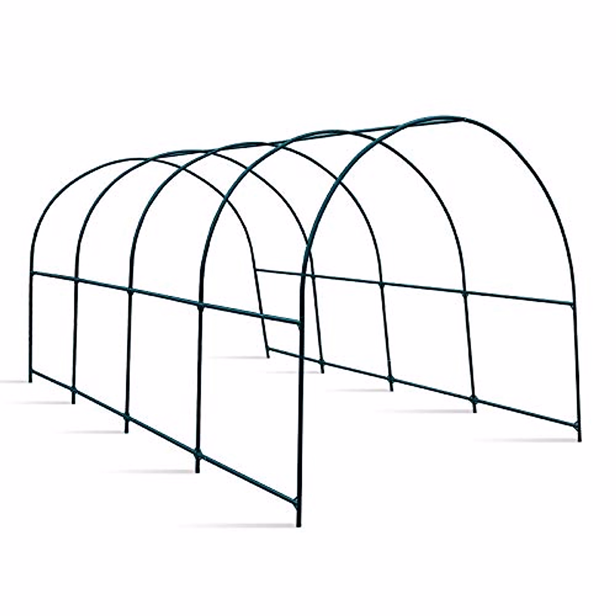 YardGrow Greenhouse Frames for Larger Hot Garden House Support Arch Frame Climbing Plants/Flowers/Vegetables Outdoor (16x7x7 FT)