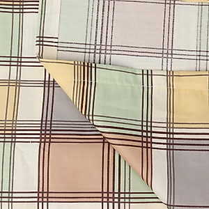 100 Percent Cotton Queen Pillowcases Checkered Hotel Quality Pillow Case Covers Bedding for Women, Men, Kids & Teens