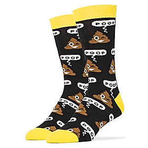 Mens Funny Novelty Crew Socks Poop