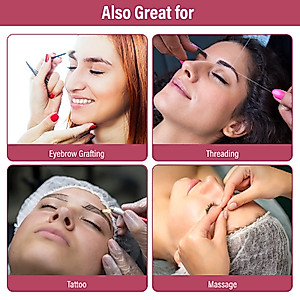 SAILFIN Lash Pillow for Lash Extensions, Eyelash Extension Pillow, Lash Bed Pillow, Memory Foam Lash Neck Pillow for Lash Extensions, Pink