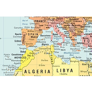 MAP OF THE WORLD IN PETERS-PROJECTION