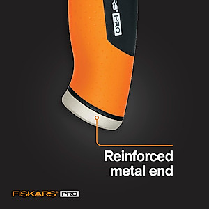 Fiskars Pro Retractable Utility Knife, Heavy Duty Box Cutter with CarbonMax Long-lasting Snap Blade, and Easy Hinge Open with Quick Blade Change and Storage, Orange/Black