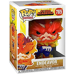 POP My Hero Acadamia - Endeavor Funko Vinyl Figure (Bundled with Compatible Box Protector Case), Multicolor, 3.75 inches