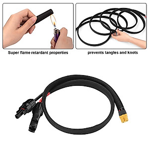 iGreely 3ft Solar Panel to XT60 Adapter Cable for Solar Panel RV Portable Power Station Battery Solar Generator 12AWG