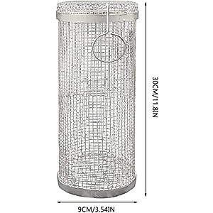 2023 new Stainless Steel Barbecue Cooking Grill Grate - Outdoor Round BBQ Campfire Grill Grid - Camping Picnic Cookware (2PCS 30com)