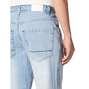 Southpole Big and Tall Men's Straight Leg Relaxed-fit Core Denim Pants, Light Sand Blue (New), 44