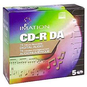 5-Pack CDR Media 24x Retail- for Audio Only